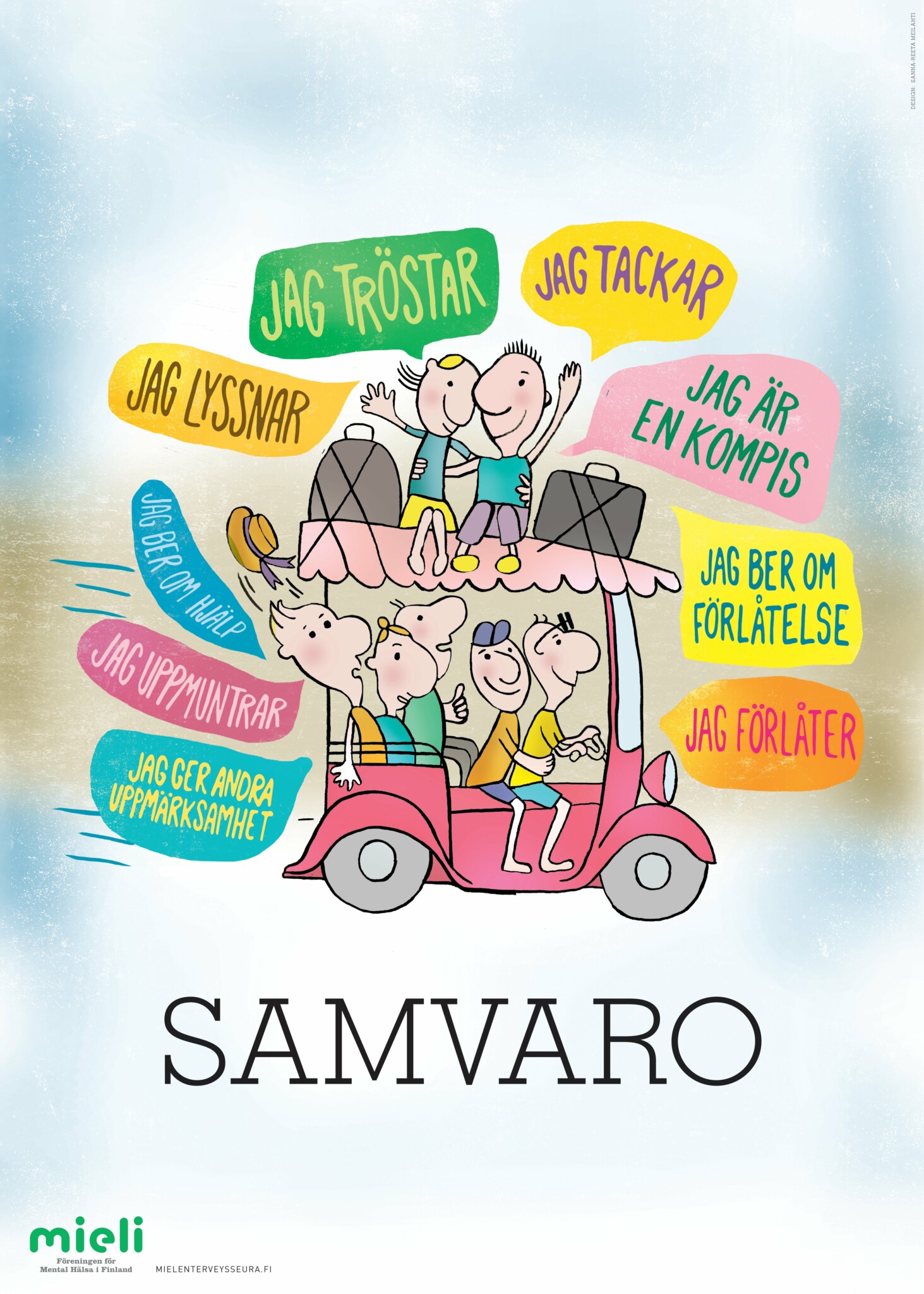 Samvaro - affisch för småbarnspedagogik och rådgivning - MIELI rf